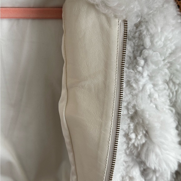 LoveShackFancy | Jackets & Coats | Loveshackfancy Cream Bomber Jacket ...